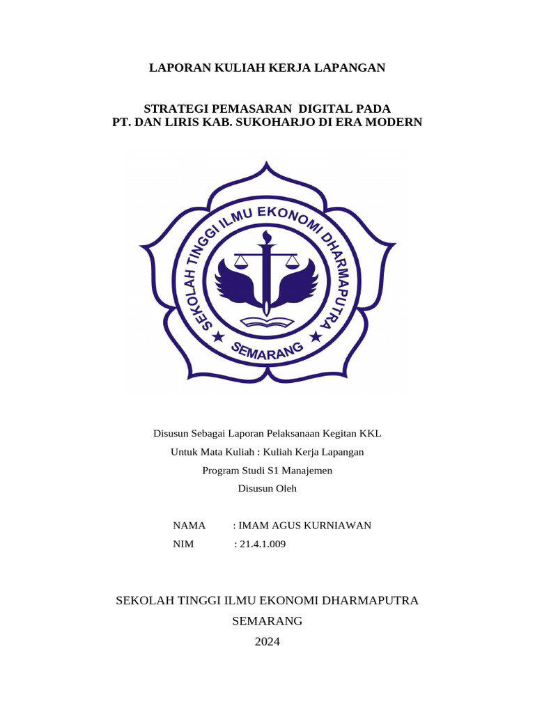 Laporan KKL Imam | PDF