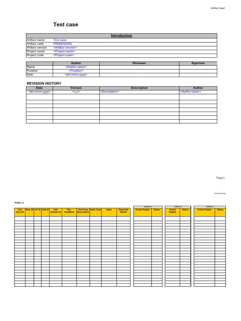 Template Test Case | PDF