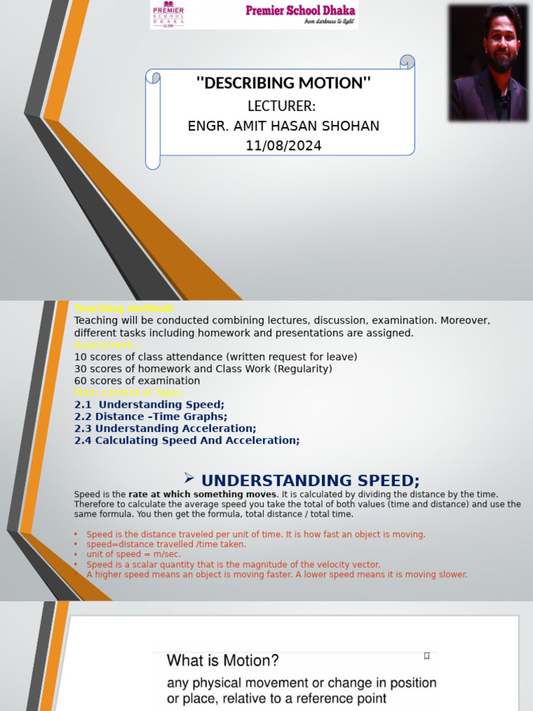 IGCSE - Physics0625 - C8 - Describing Motion | PDF | Teaching Methods ...