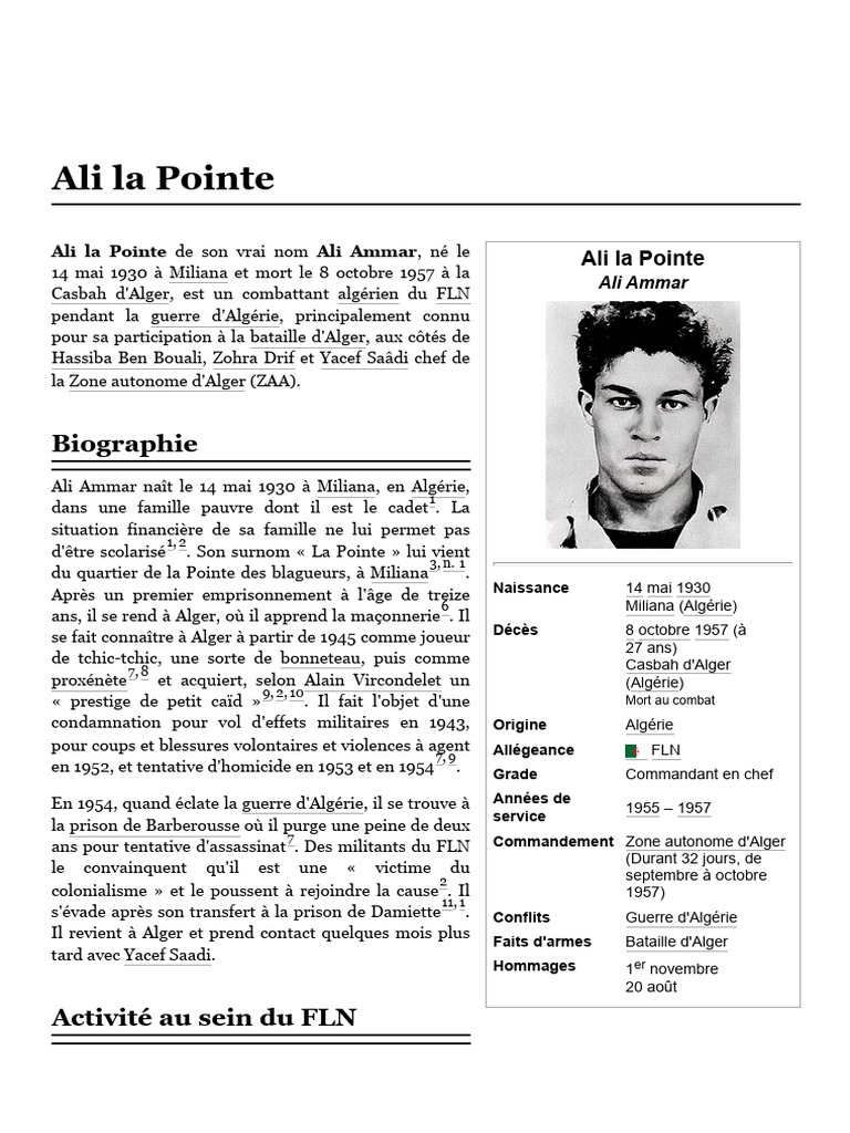 Ali La Pointe | PDF