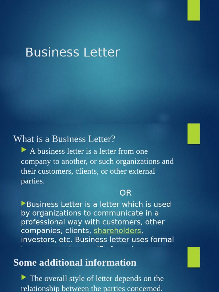 Business Letter | PDF