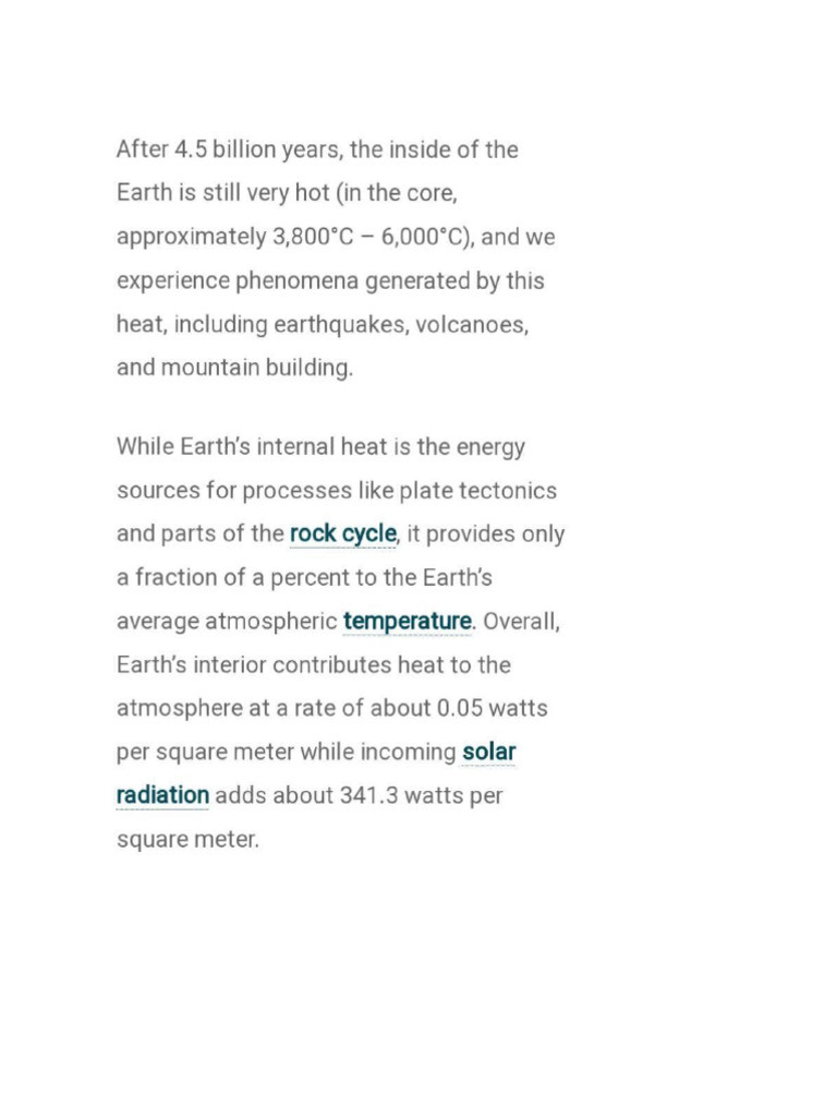 Document (3) EARTH 'S Internal Heat Sources | PDF