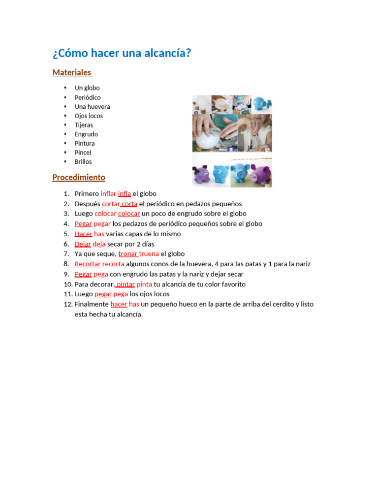 EJEMPLO DE INSTRUCTIVO | PDF