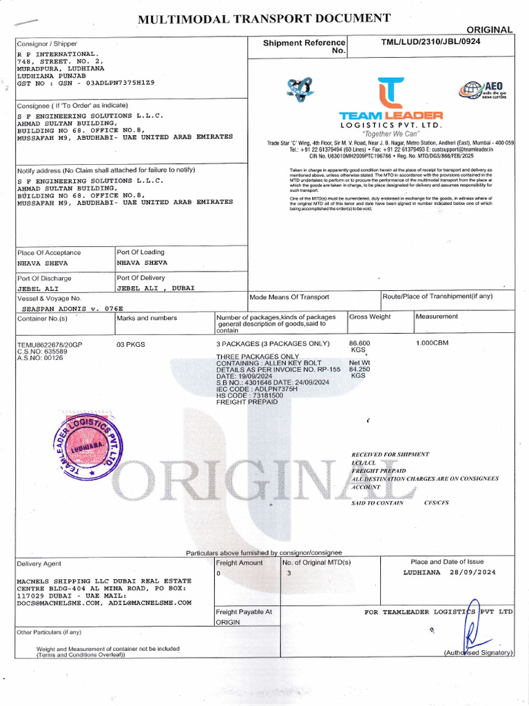 Rfs Original BL | PDF