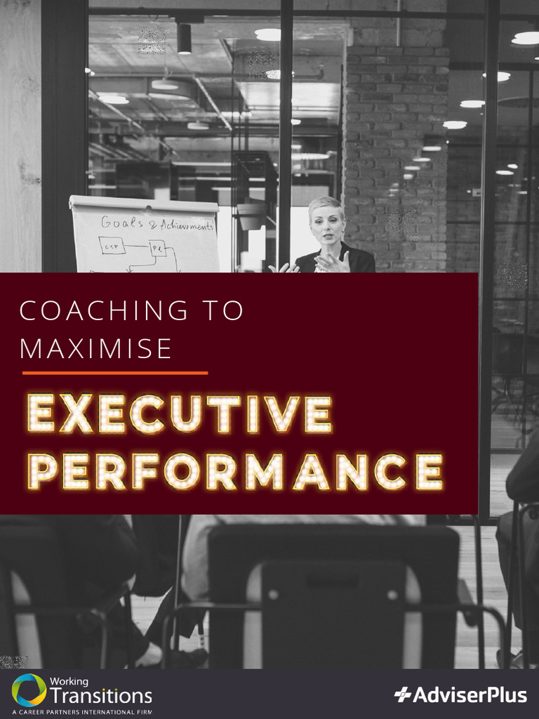 Coaching To Maximise Executive Performance 1728826963 | PDF