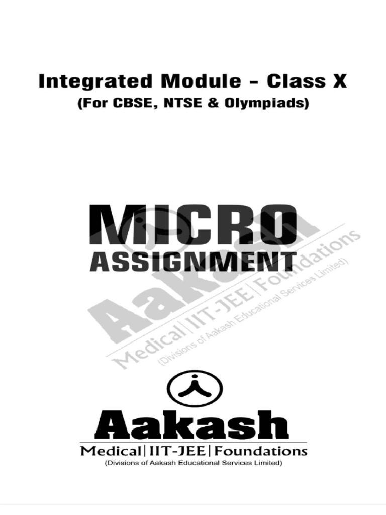 Aakash Micro Assignment | PDF