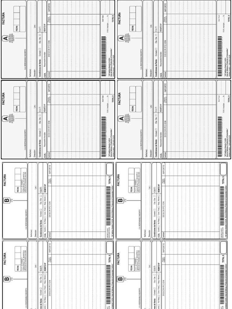 Documentos Comerciales en Blanco para Completar | PDF