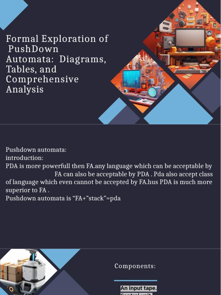 PushDown Automata Presentation | PDF