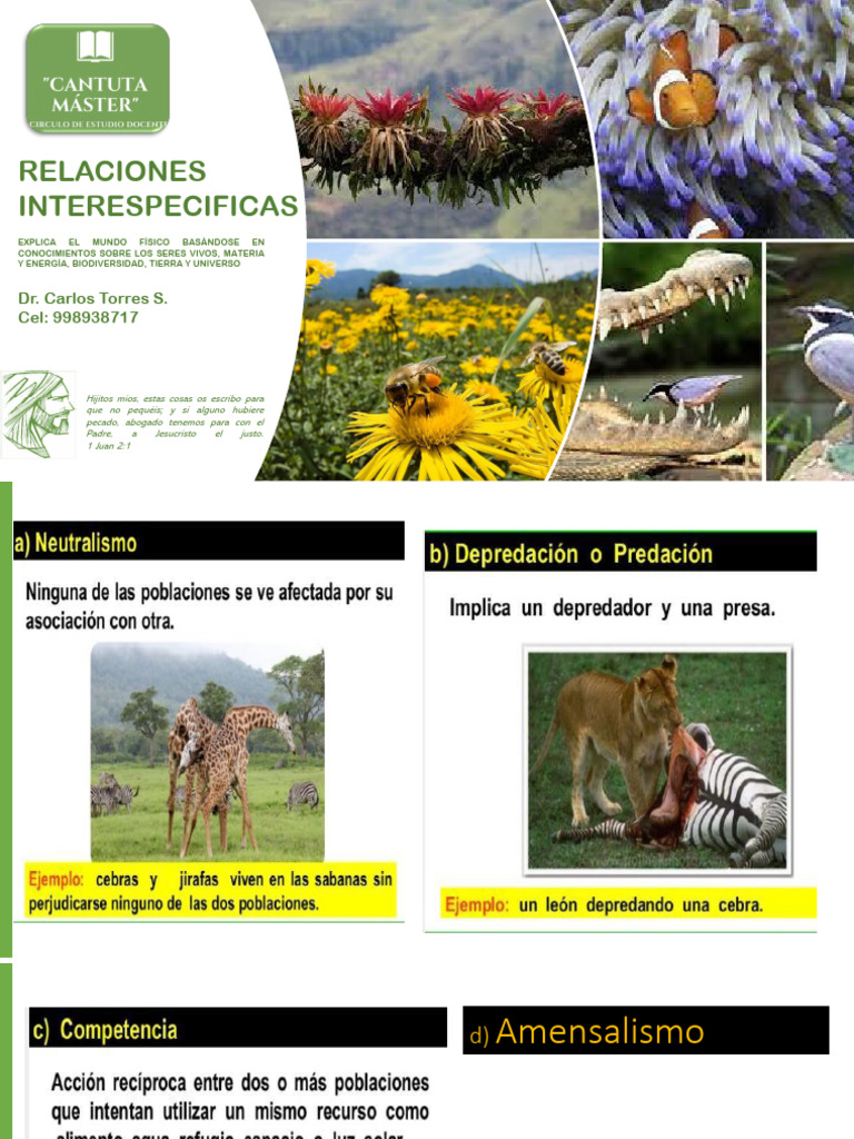5 CT Relaciones Interespecificas | PDF