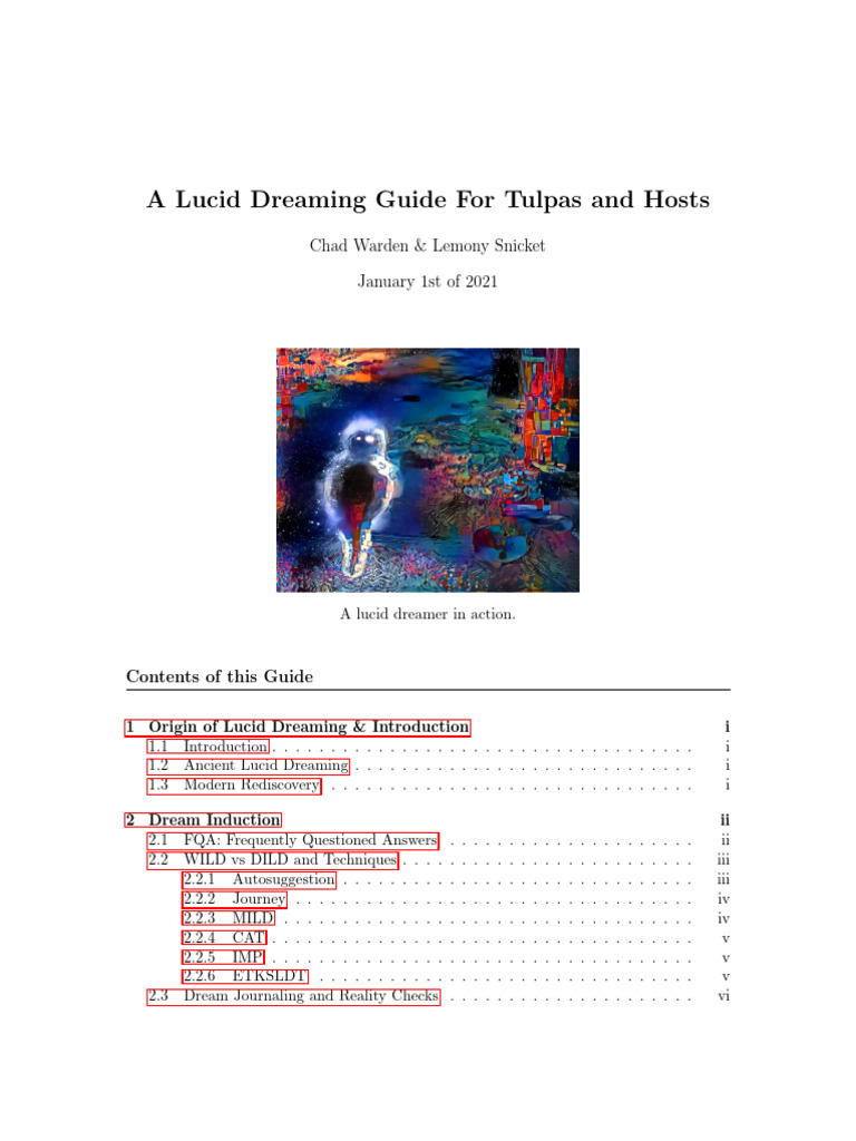 Chad Guide To Lucid Dreaming | PDF