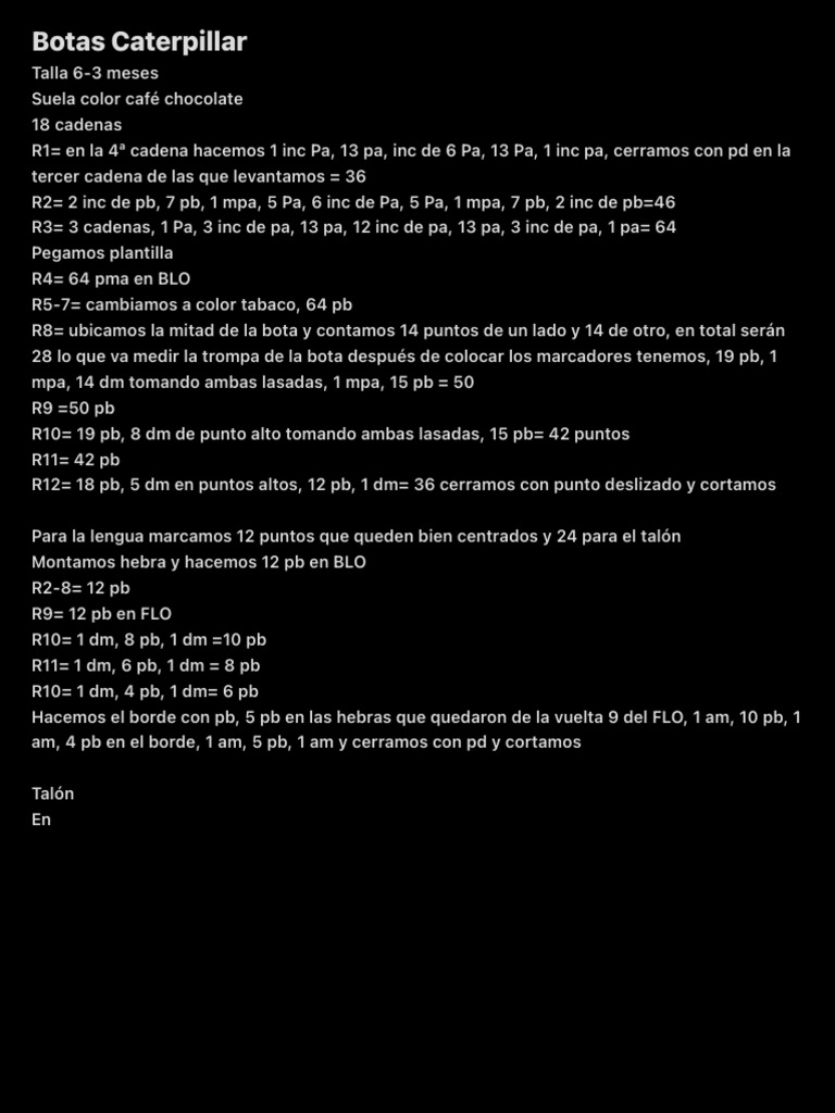 Botas Caterpillar | PDF