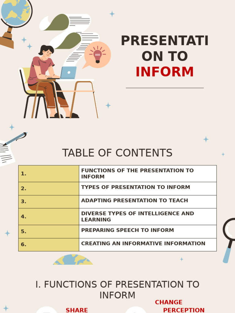 Effective Informative Presentations Guide | PDF | Information | Learning