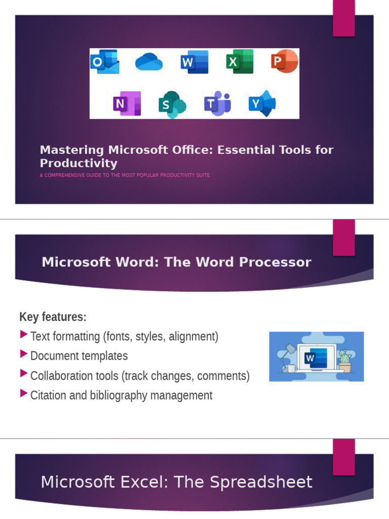Mastering Microsoft Office: Essential Tools For Productivity | PDF