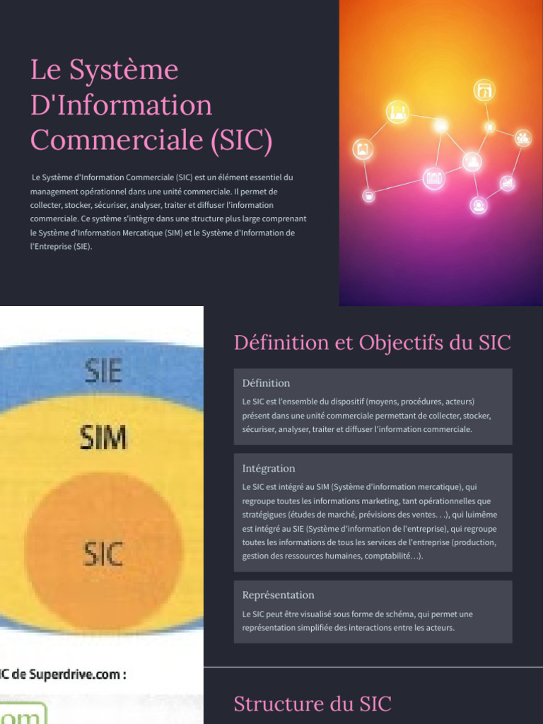 Le Systeme DInformation Commerciale SIC | PDF