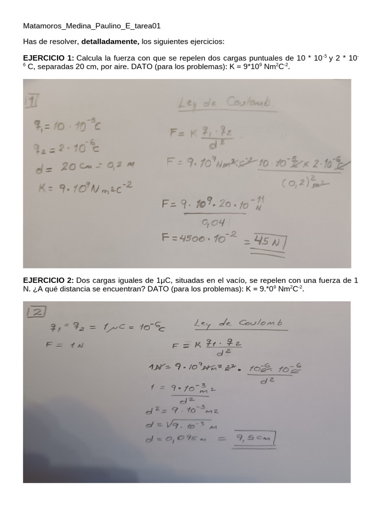 Matamoros Medina Paulino E Tarea01 | PDF | Condensador | Resistencia Eléctrica y Conductancia