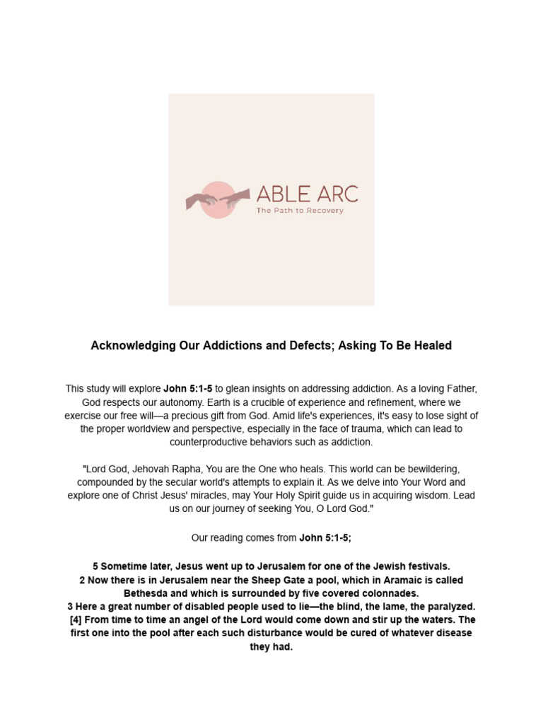 STUDY - Do You Want To Get Well | PDF