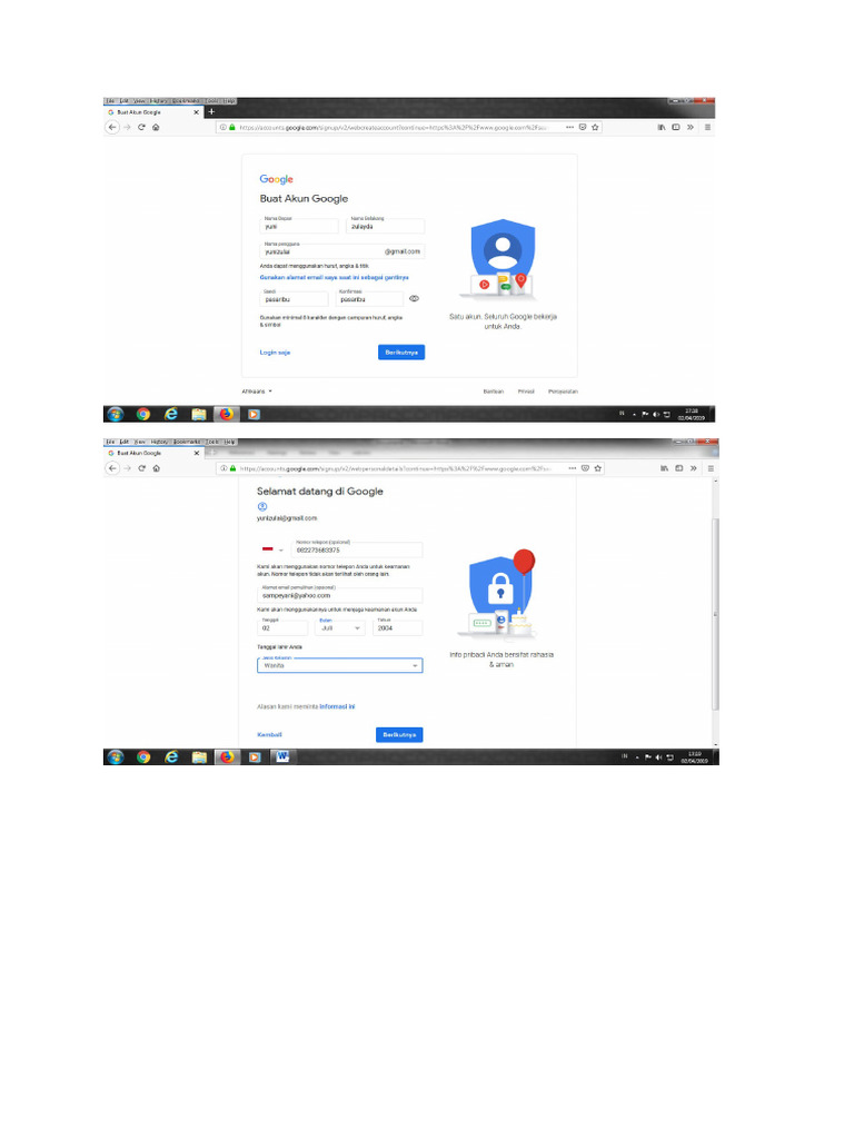 Akun Gmail Yuni | PDF