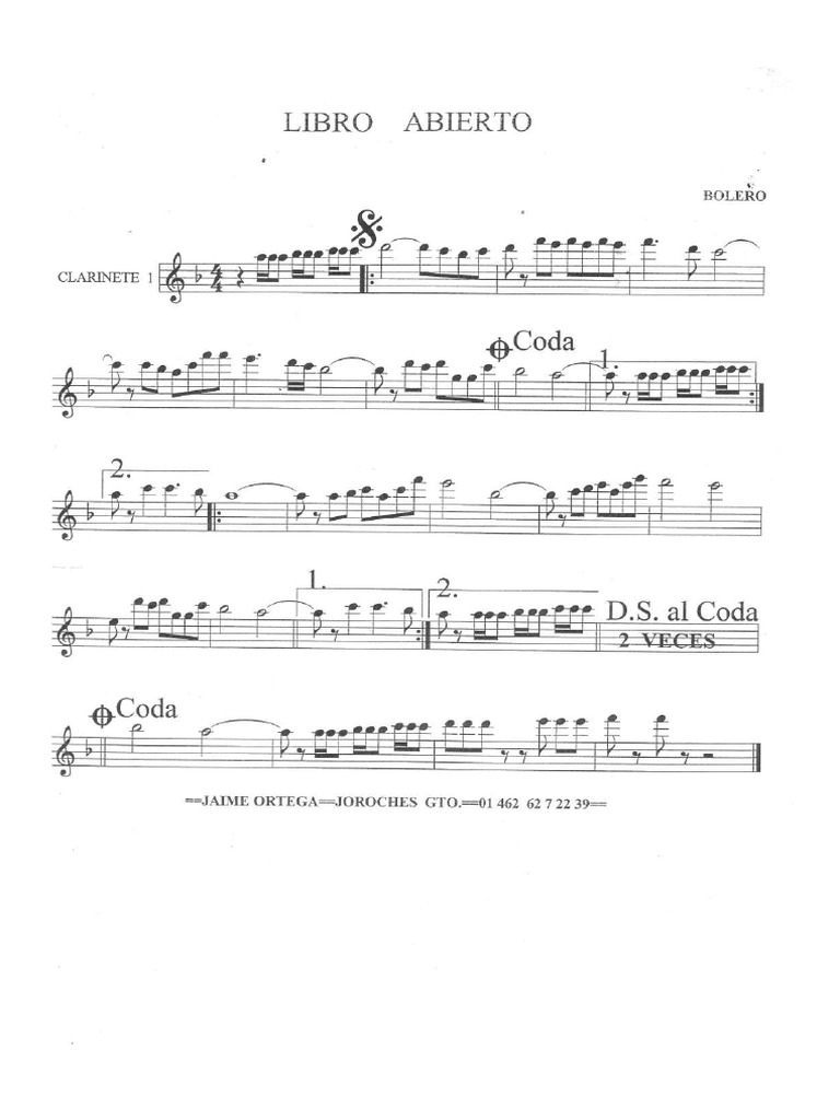 Libro Abierto - Bolero | PDF