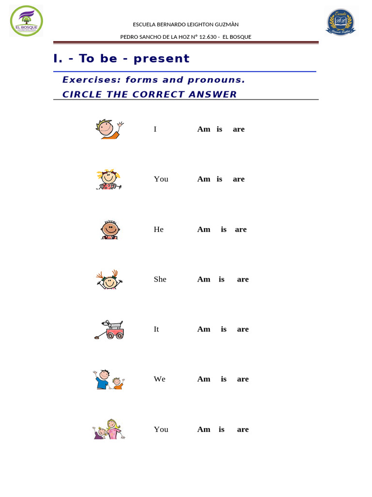 verb to be exercises | PDF