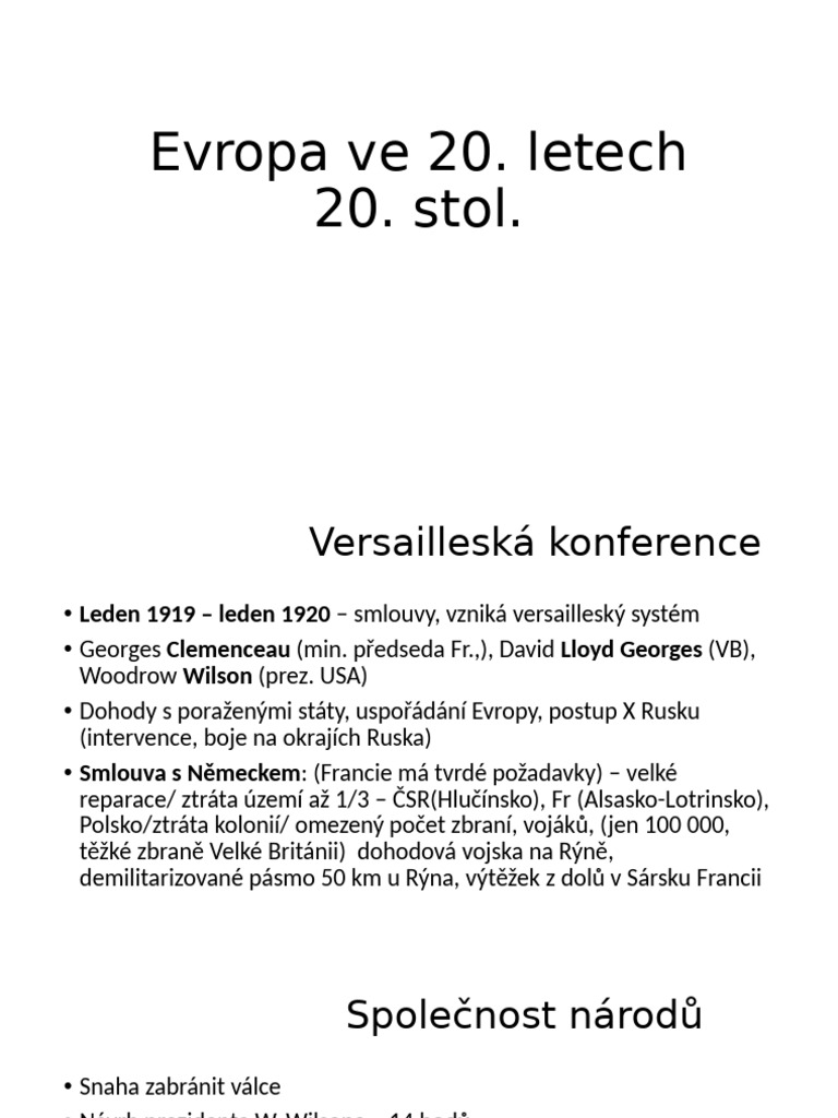05 Evropa Ve 20 | PDF