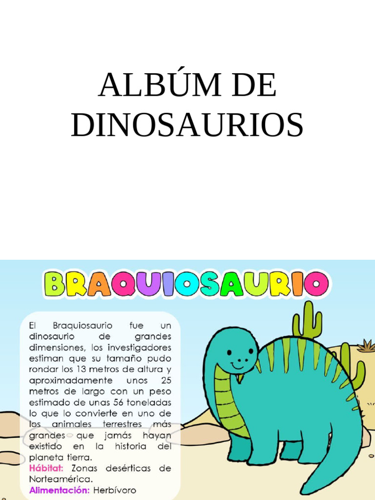 Album Dinosaurio | PDF