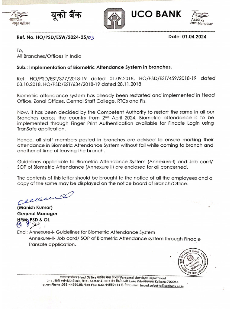 Biometric Implementation Branches | PDF