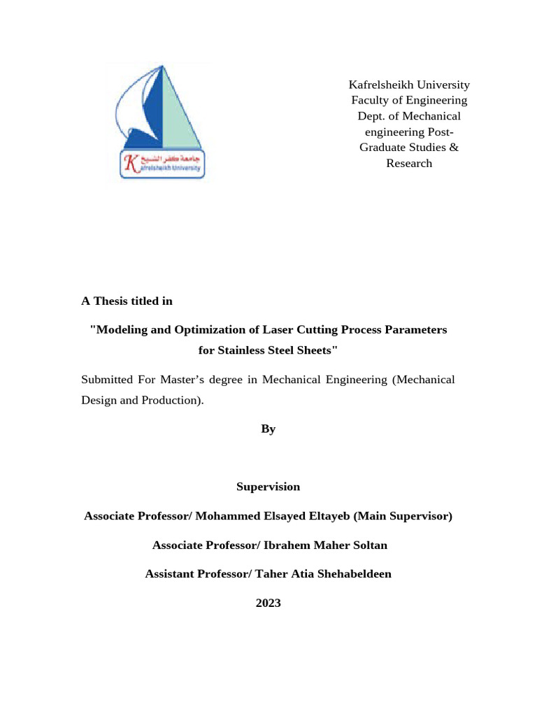 Lasser Cutting, Production | PDF