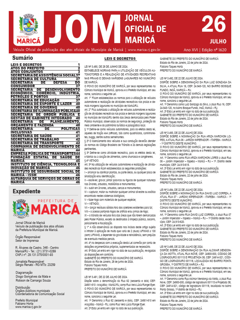 Jom 1620 26-07-2024 | PDF