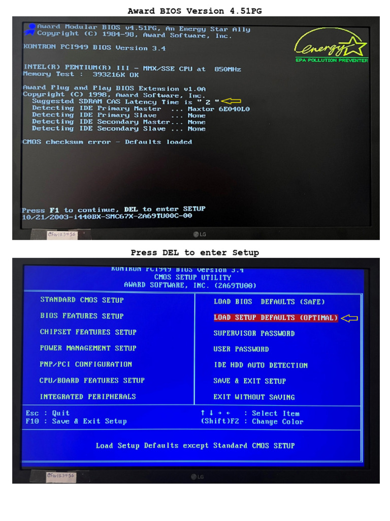 Award Bios Setting | PDF
