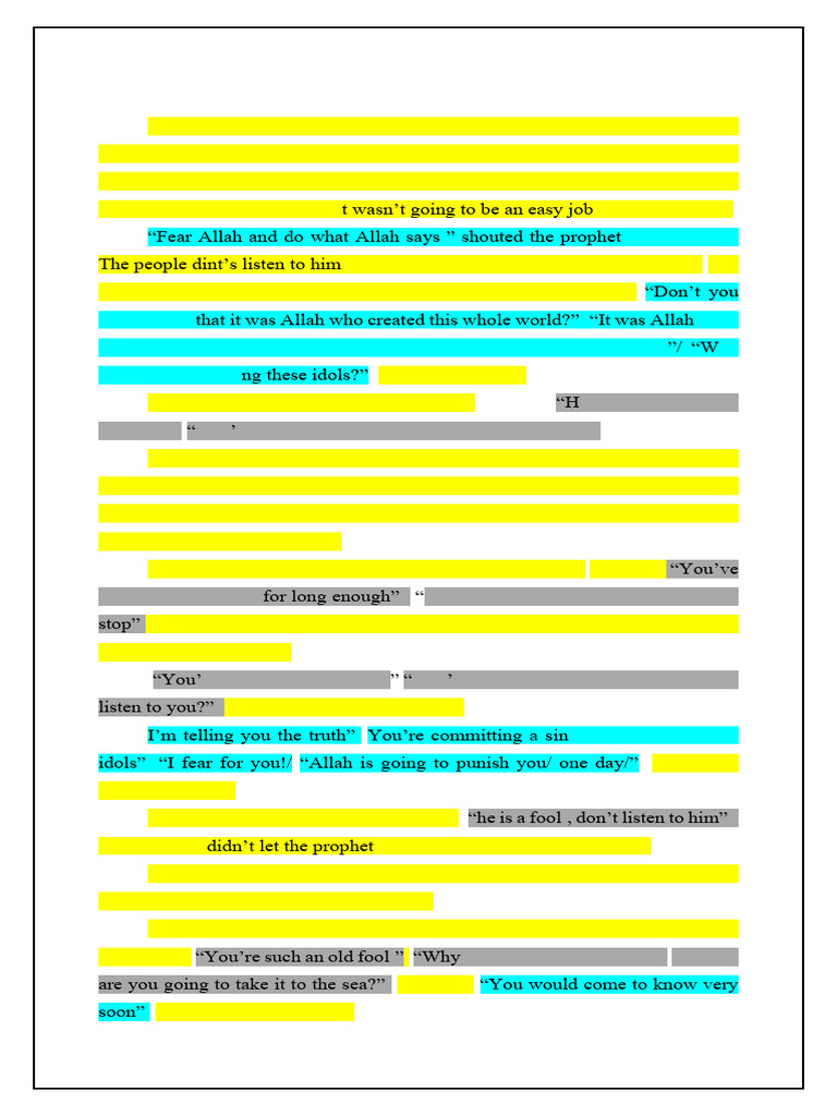 Story of Prophet Nuh Edit (17123) | PDF