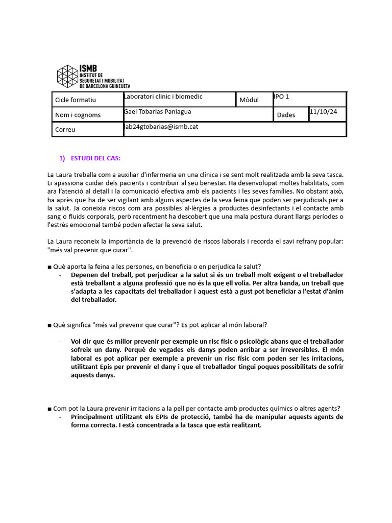 Activitat Inicial FOL - P-PRL-Gael Tobarias | PDF