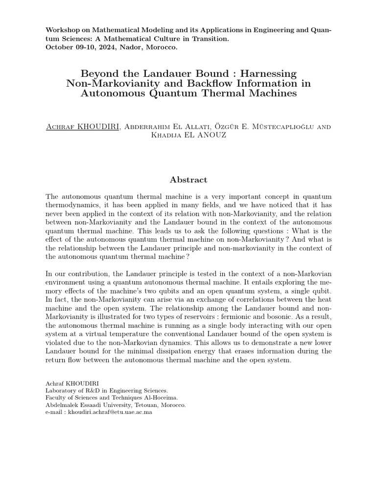 Template Workshop MCS FPN 2024 | PDF