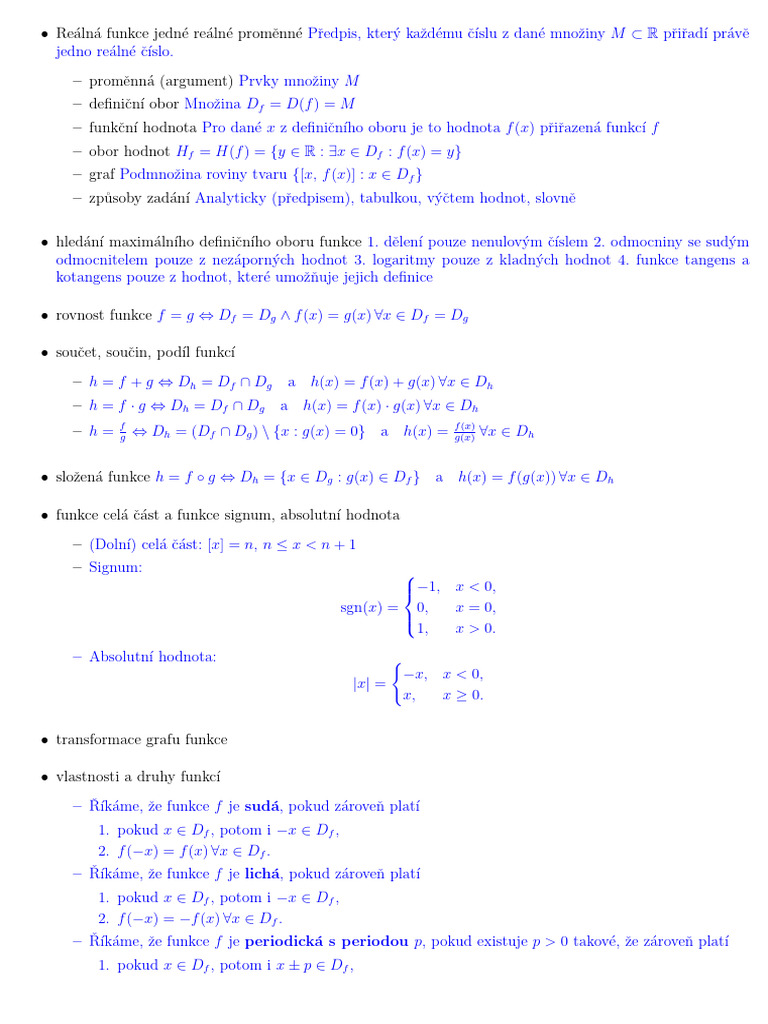 Funkce Pojmy K Semináři Copy | PDF