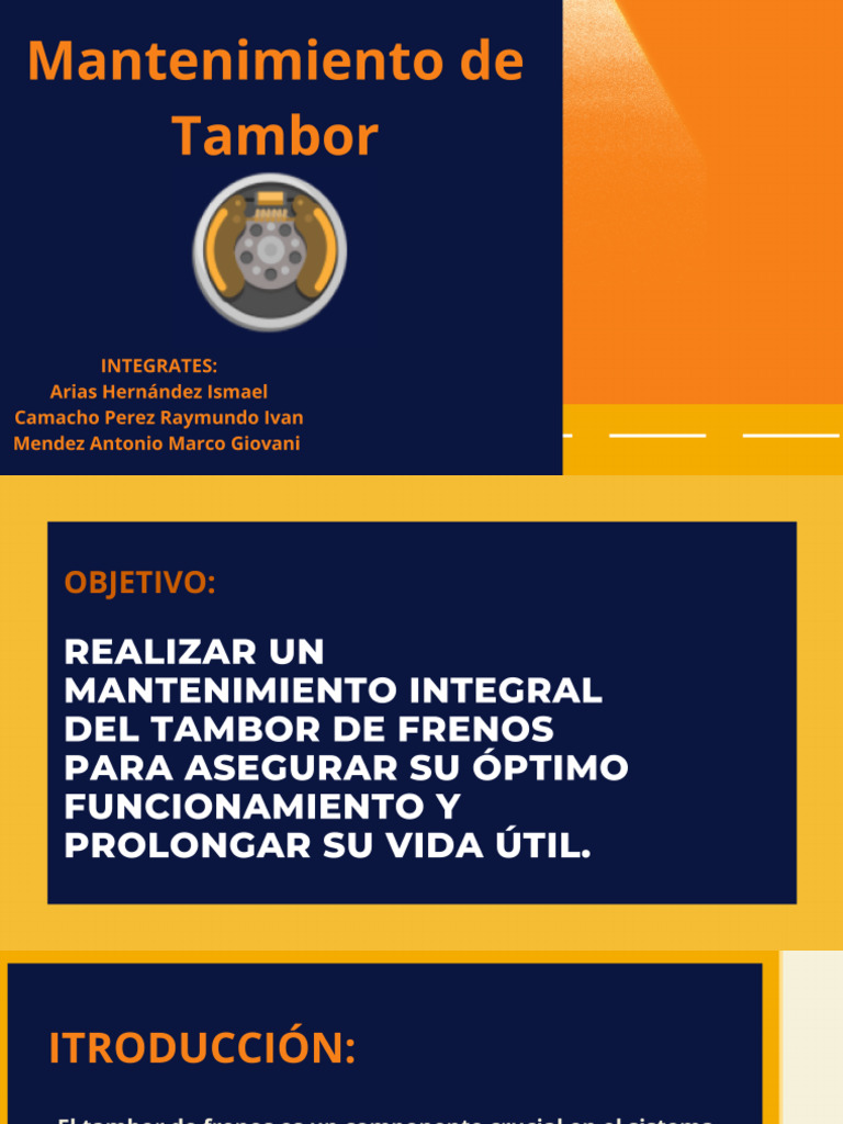 Mantenimiento de Tambor | PDF