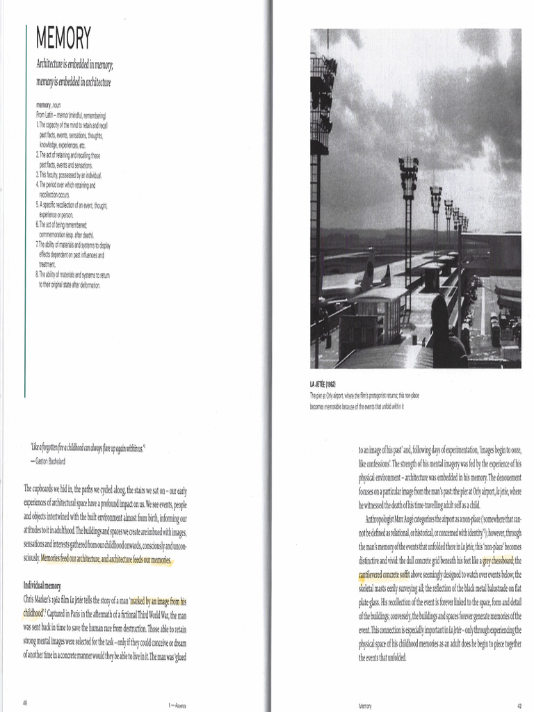 Memory, p48-57, The Architecture Concept Book, James Tait, 2024. | PDF