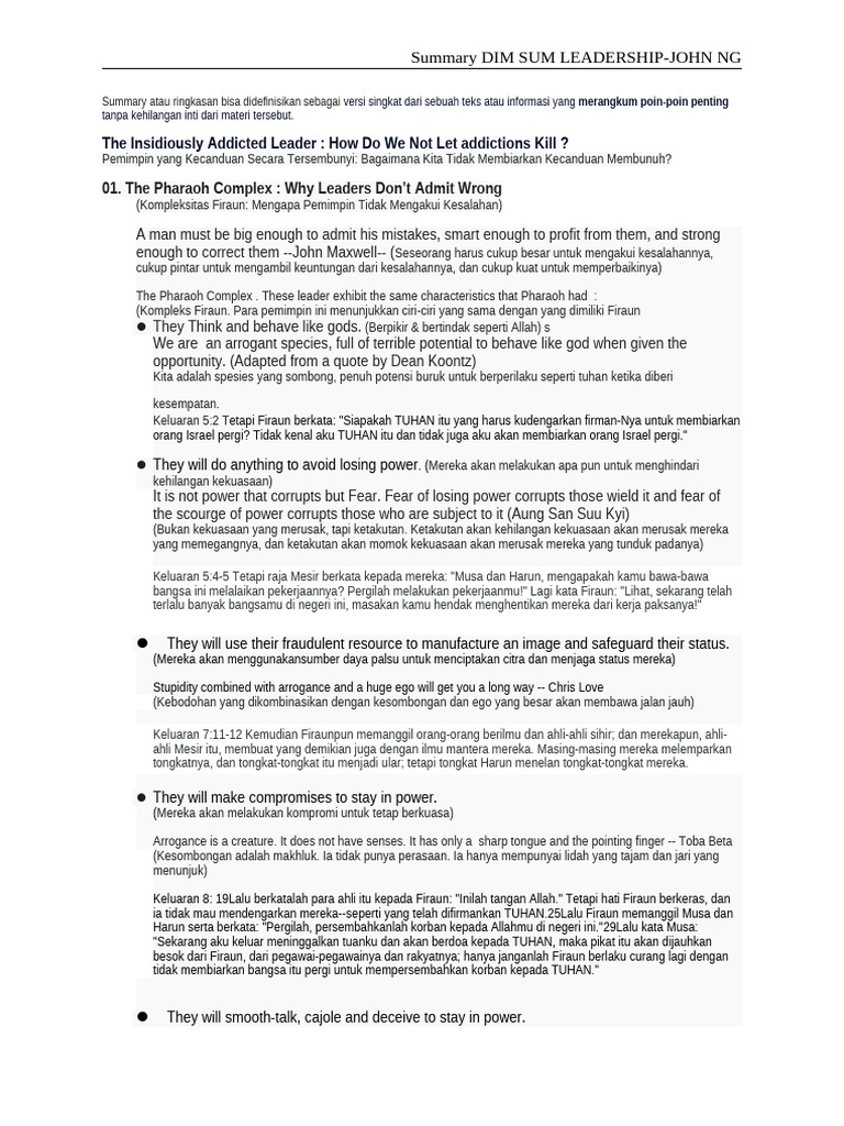 Dim Sum Leadership - Draft | PDF