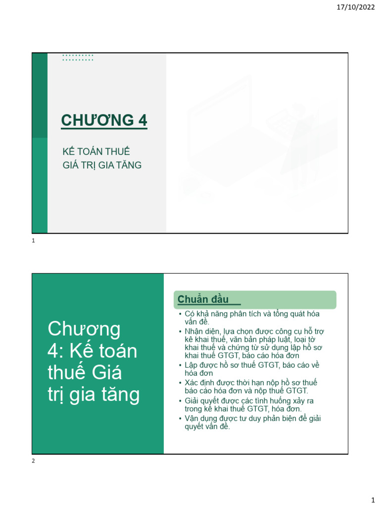 C4. Slide Kế Toán Thuế GTGT | PDF