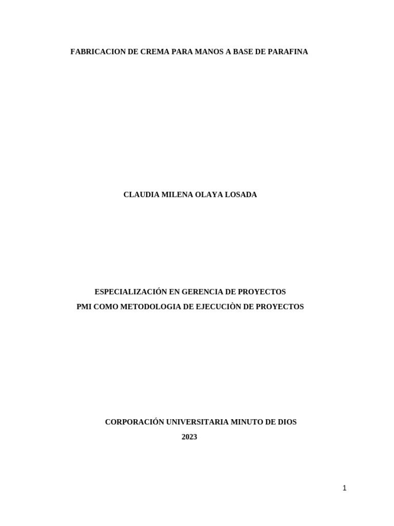 Olaya - Claudia - Ciclovida PMI SM3 | PDF