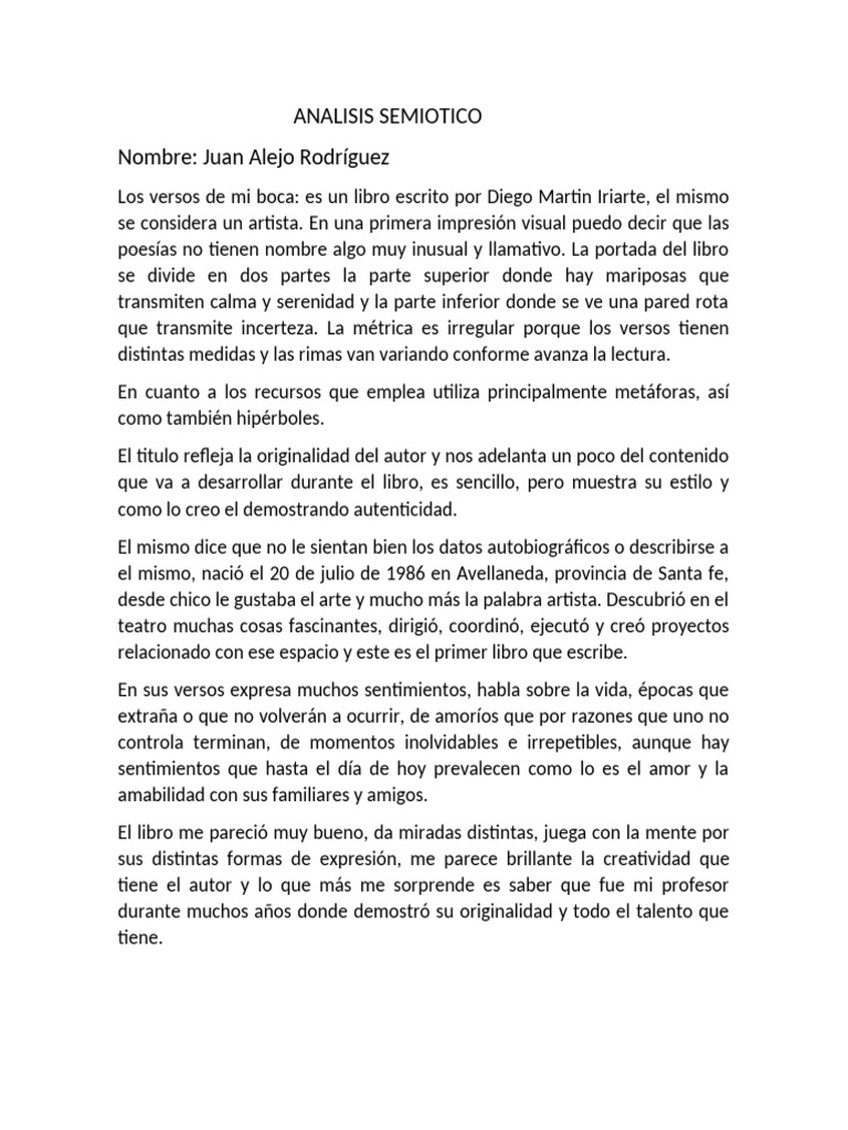 Analisis Semiotico 2 | PDF