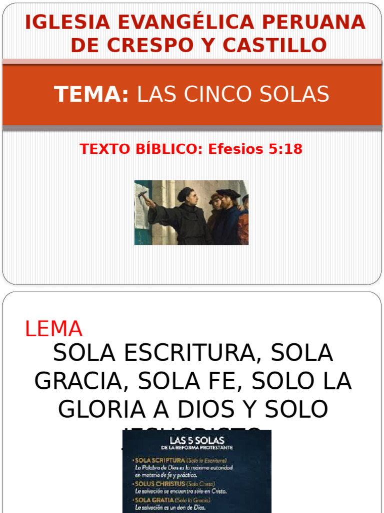 Tema Las Cinco Solas | PDF