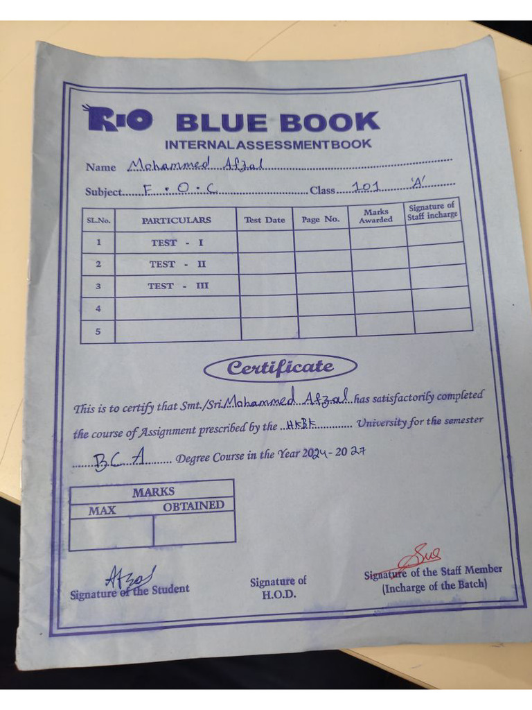 Afzal FOC Assignment | PDF