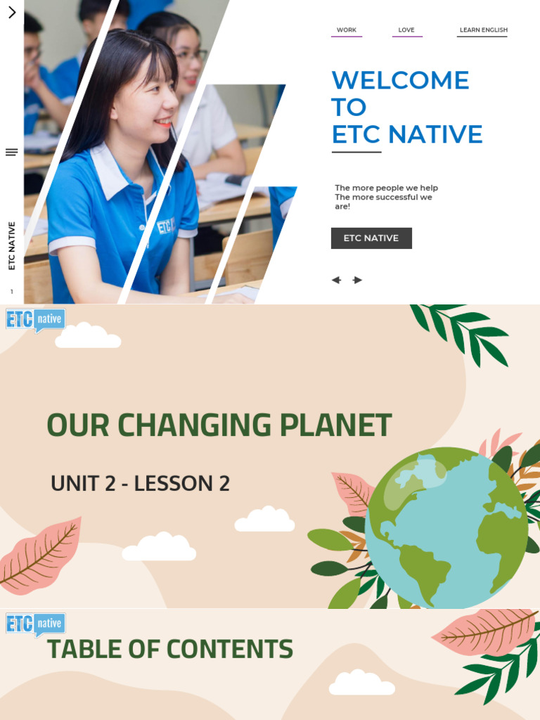 Unit 02 - Our Changing Planet | PDF