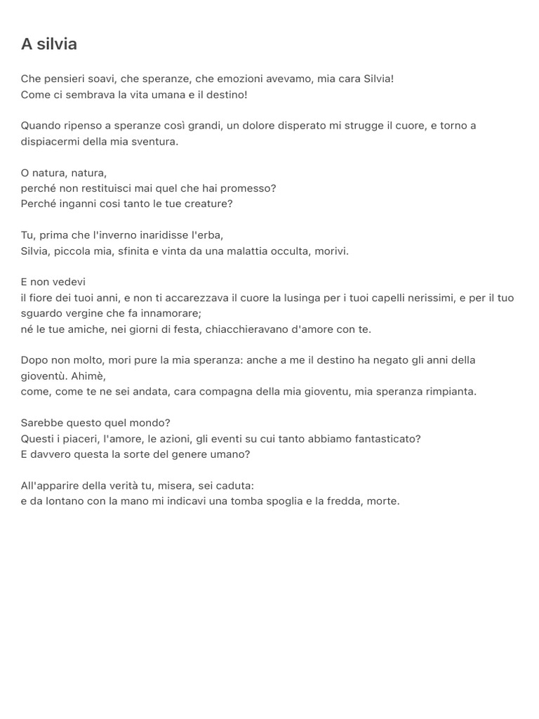 A Silvia | PDF