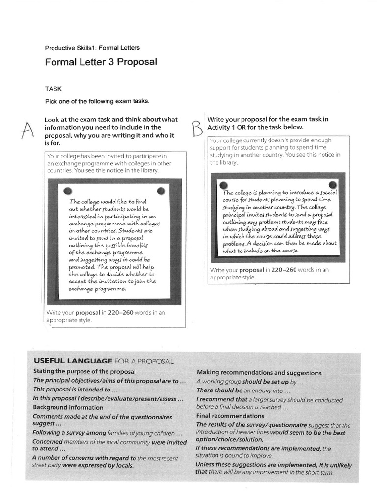 Formal Letter 3 Proposal | PDF