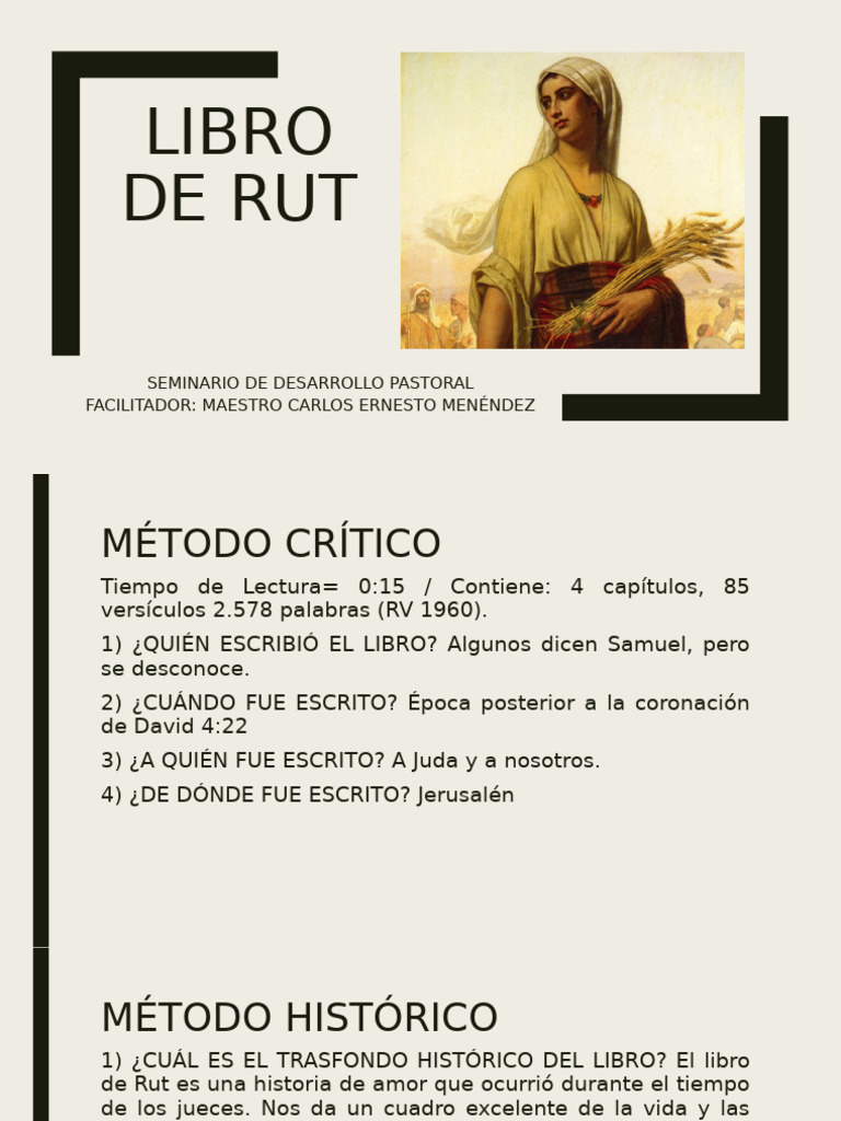 LIBRO DE RUT | PDF