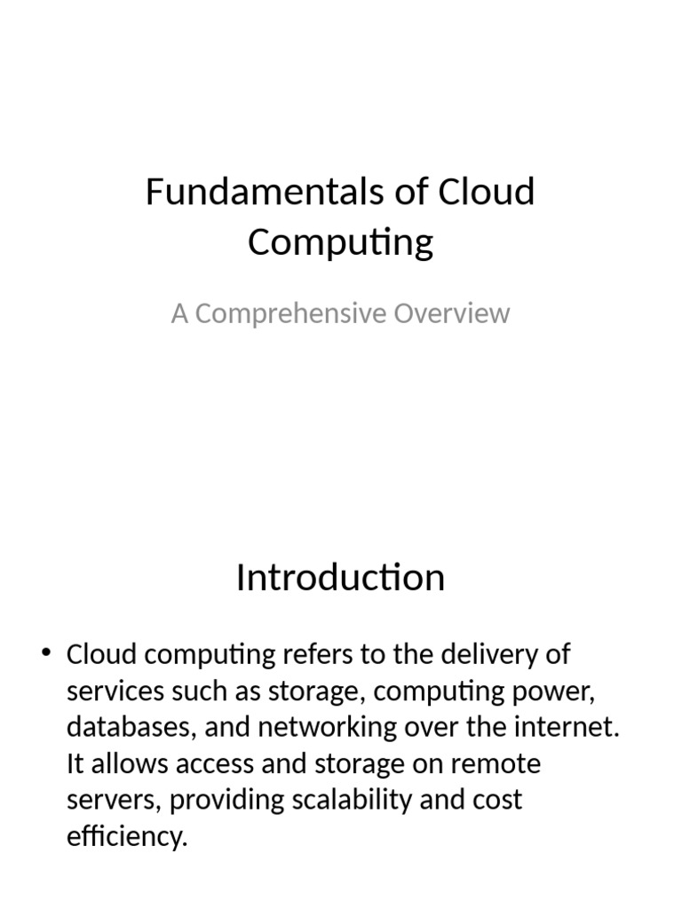 Cloud_Computing_Presentation | PDF