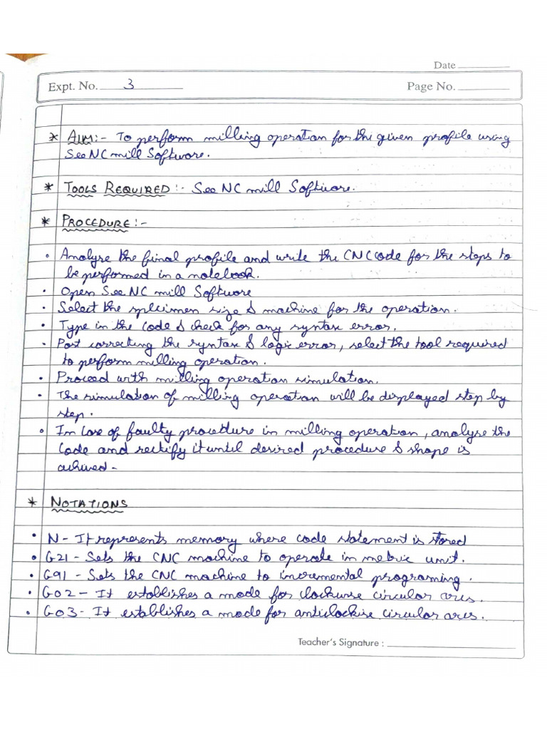 IMS LAB EXP-3 - Milling | PDF