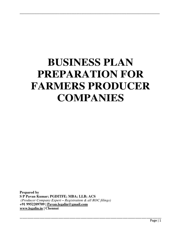 Business Plan For FPC | PDF