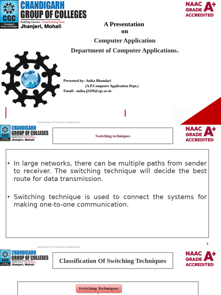 Switching Technique | PDF | Computer Network | Packet Switching