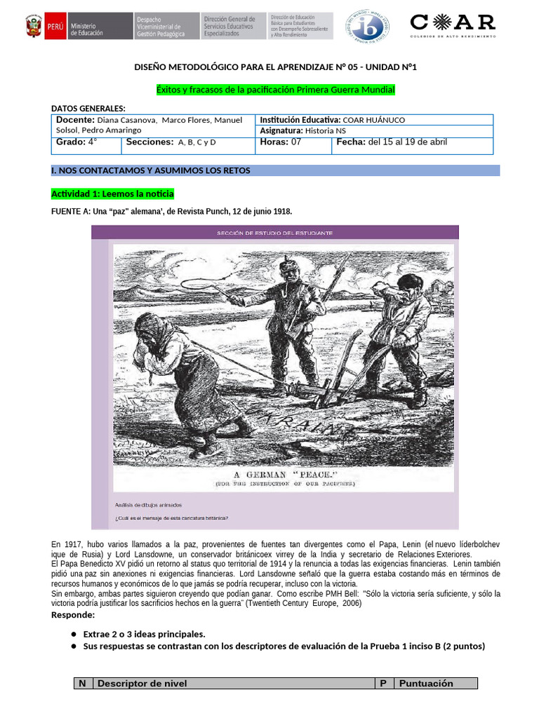Dmpa 5 Historia 4to Ib | PDF